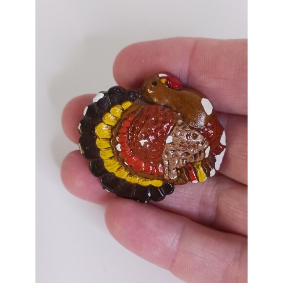 Unbranded | Jewelry | Vintage Enamel Thanksgiving Turkey Holiday Pin ...